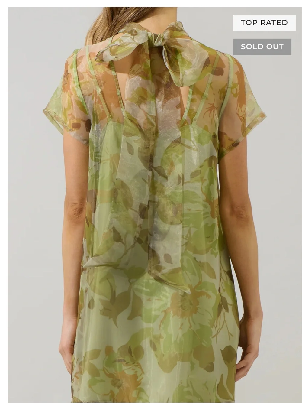 Sugarlips | Dresses | Sugarlips Green Floral Organza Maxi Dress | Poshmark